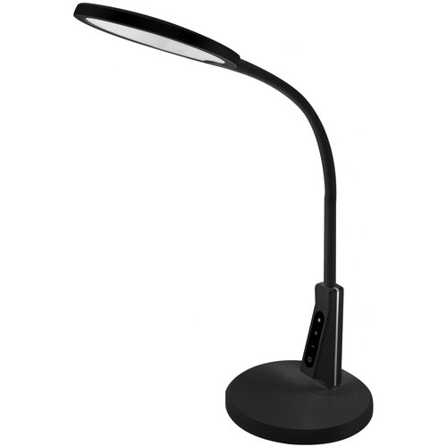 Настольная лампа LED Camelion KD-836 C02 черн,7Вт,230В,450лм, сенс. рег. ярк и цвет. темп, USB-5В,1А )