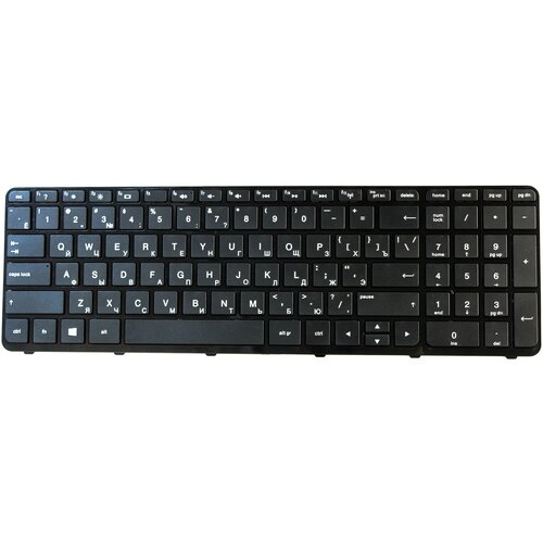 Клавиатура для ноутбука HP Pavilion 15-n013er черная с рамкой