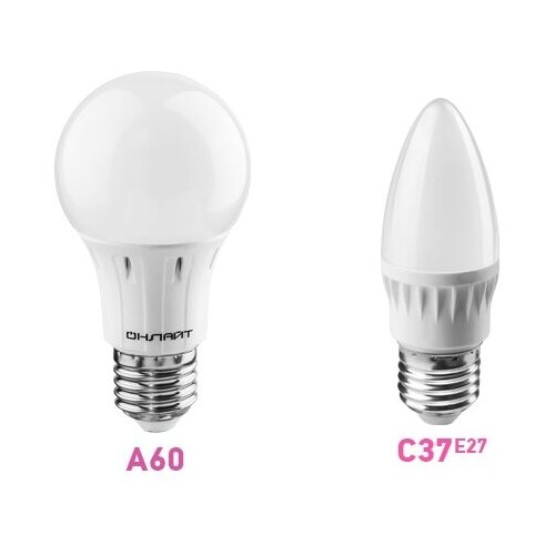 Лампа светодиодная 71 629 OLL-C37-6-230-4K-E14-FR 6Вт свеча 4000К бел. E14 470лм 176-264В онлайт 71629 (6шт. в упак.)