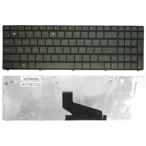 Клавиатура для ноутбука Asus K53, русская, черная без рамки