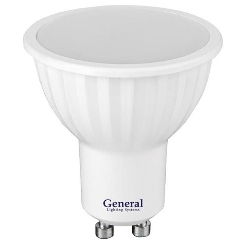 Лампочка светодиодная 10Вт General 661063 GLDEN-MR16-10-230-GU10-6500