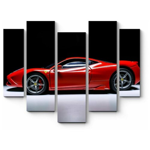Модульная картина Ferrari 458 красная121x98
