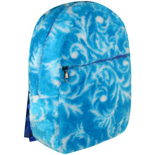 VIVACASE Рюкзак для ноутбука Frosty Pattern 15,6", иск мех, синий (VCN-BSSFF15-blue)