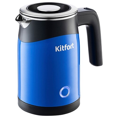 Чайник Kitfort KT-639-2, синий/черный
