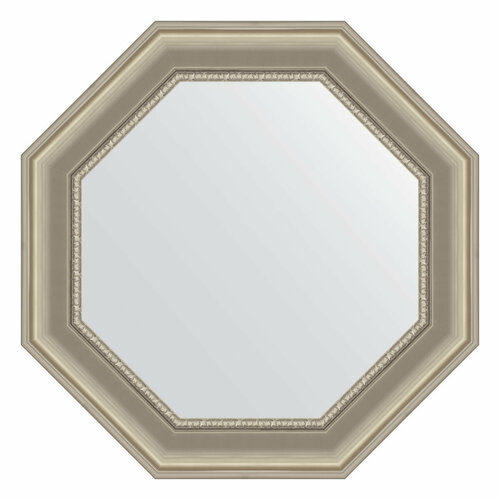 Зеркало настенное Octagon EVOFORM в багетной раме хамелеон, 66,6х66,6 см, для гостиной, прихожей, кабинета, спальни и ванной комнаты, BY 3794
