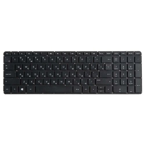 Клавиатура для ноутбука HP для Pavilion 15-p, 17-f, черная без рамки, гор. Enter ZeepDeep