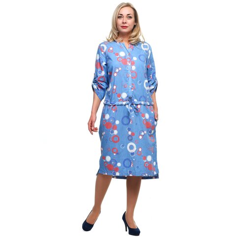 Платье Olsi, размер 50, голубой
