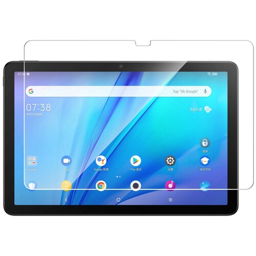 Защитное стекло на TCL Tab 10S 10,1" ( ТСЛ 10 Таб 10С ) (Гибридное: пленка+стекловолокно) прозрачное на Экран Hybrid Glass Brozo