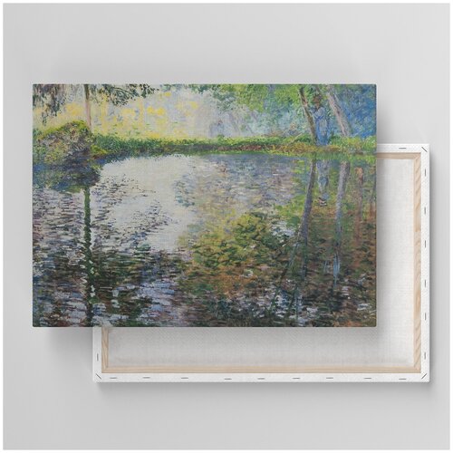 Картина на холсте с подрамником / Monet Claude / Клод Моне - Пруд в Монжероне