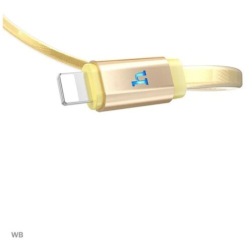 Кабель Hoco UPL12 Metal Jelly Knitted USB - Lightning (200), 2 м, 1 шт., золотистый