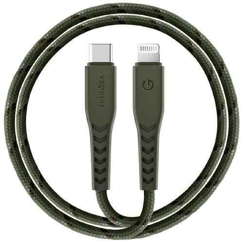 Кабель EnergEA NyloFlex USB-C - Lightning MFI C94 1.5 м, цвет Зеленый (CBL-NFCL-GRN150)