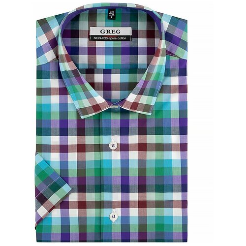 Рубашка GREG, размер 174-184/40, зеленый