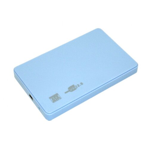 Бокс для жесткого диска 2,5' пластиковый USB 2.0 DM-2508 синий