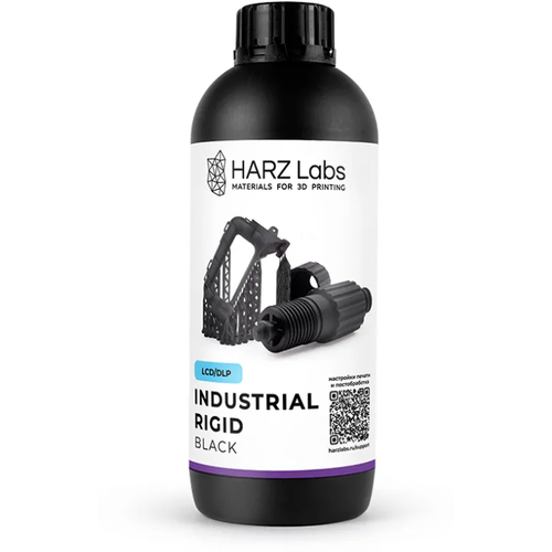 Фотополимерная смола HARZ Labs Industrial Rigid, черный (1000 гр)