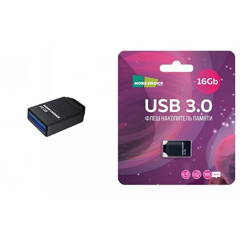 Флеш накопитель памяти USB 16GB 3.0 More Choice Mini MF16-2m Black