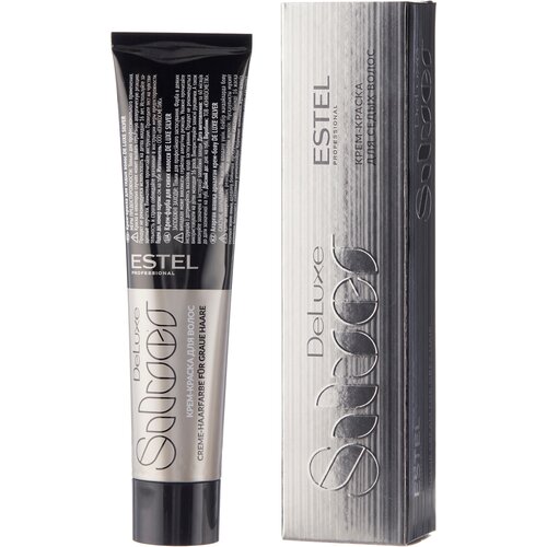 ESTEL De Luxe Silver крем-краска для седых волос, 5/0 светлый шатен, 60 мл