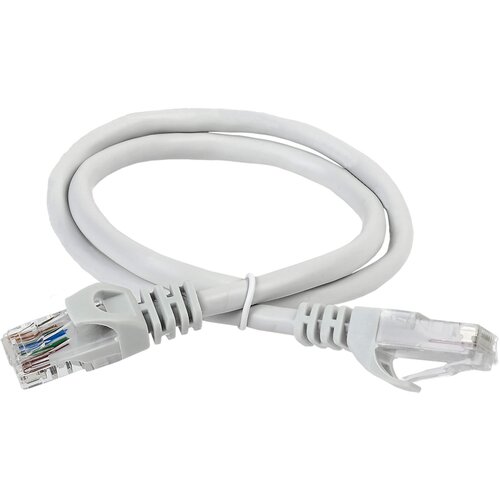 Патч-корд ITK PC01-C5EU-1M5 UTP RJ-45 вил.-вилка RJ-45 кат.5E 1.5м серый ПВХ (уп:1шт)