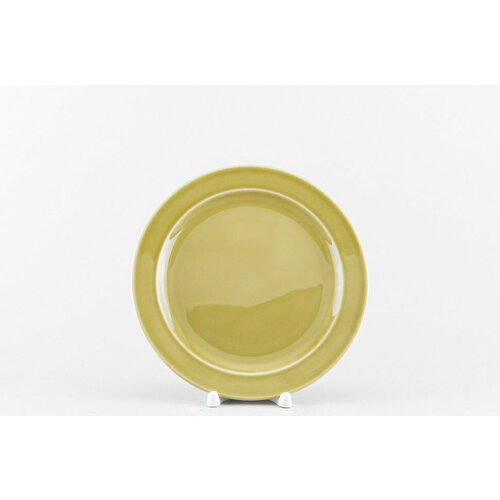 Тарелка плоская 20 см Башкирский фарфор Принц Акварель (золотисто-коричневый)