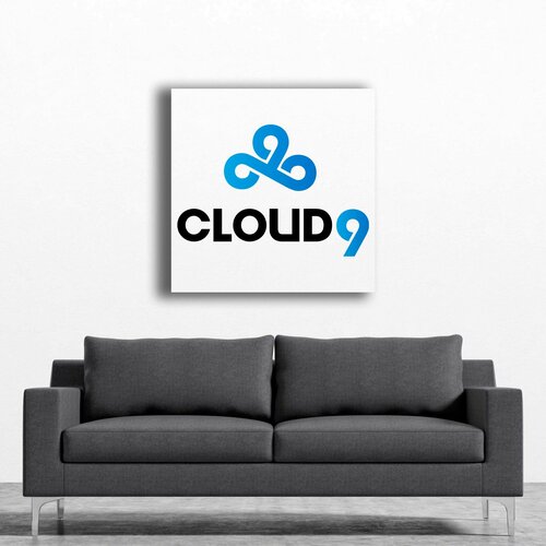 Интерьерная картина на холсте / Киберспорт / Cloud9 40*40