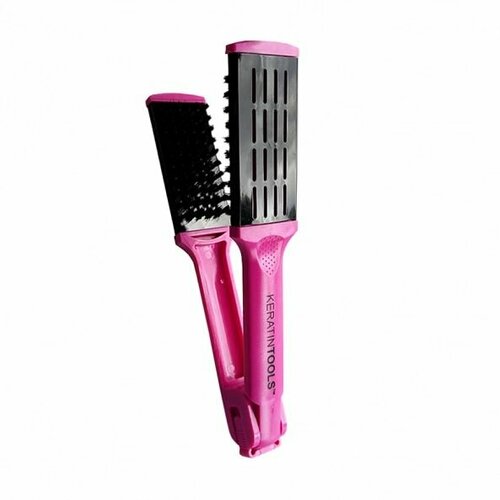Расческа зажимная Keratin Tools розовая для кератинового выпрямления волос, ботокса , укладки