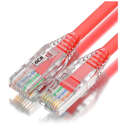 Кабель GCR LSZH UTP CAT5e RJ-45 - RJ-45 (GCR-LSZH53), 0.3 м, красный