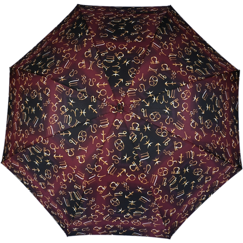Зонт-трость ZEST, полуавтомат, купол 105 см, 8 спиц, система «антиветер», для женщин, бордовый
