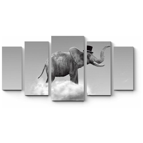 Модульная картина Летающий слон 110x61
