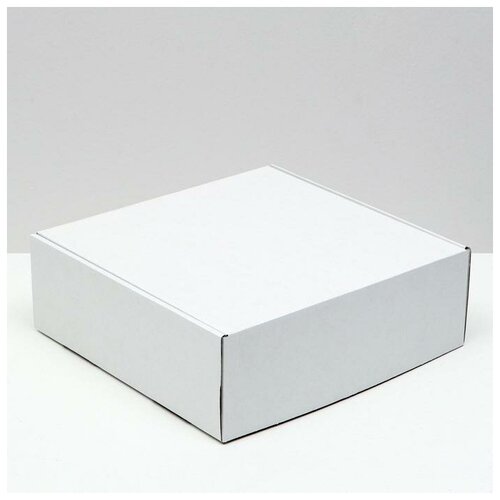 Коробка самосборная, белая, 28 х 27 х 9,5 см (5 шт)