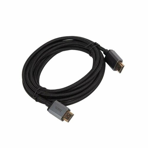 Кабель передачи аудио и видео HDMI HOCO US03 HDTV 2.0 Male to Male 4K HD data cable(L=3M), черный 6931474777294