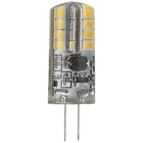 Светодиодная лампа Эра JC 12V 2.5W эквивалент 20W 4000K 200Лм G4 капсула (комплект из 2 шт.)
