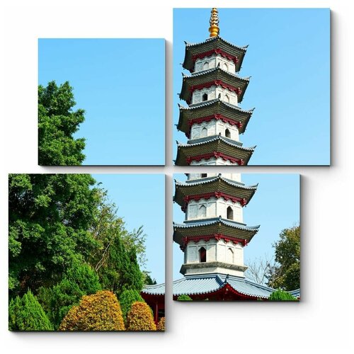 Модульная картина Китайская башня60x60
