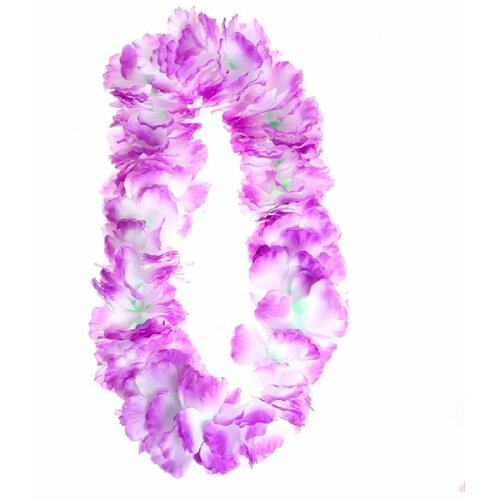 Гавайское ожерелье "Лепесточки", цвет фиолетовый (16614)