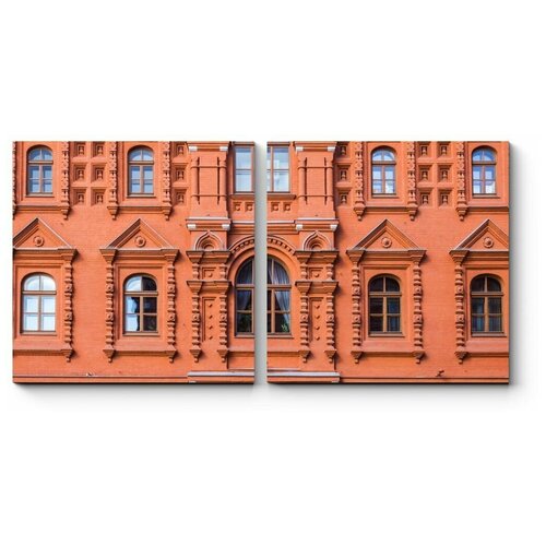 Модульная картина Классический фасад в русском стиле40x20