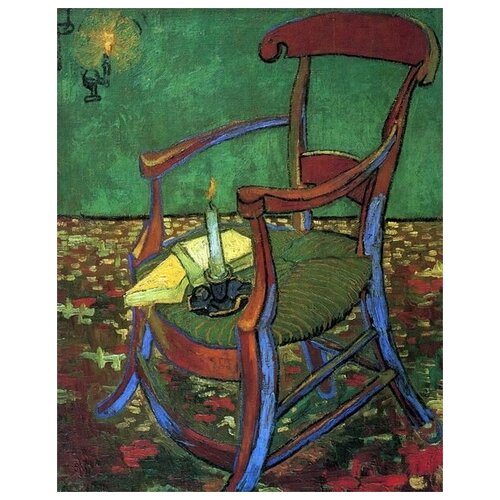 Репродукция на холсте Кресло Поля Гогена (Paul Gauguin s Armchair) Ван Гог Винсент 30см. x 38см.