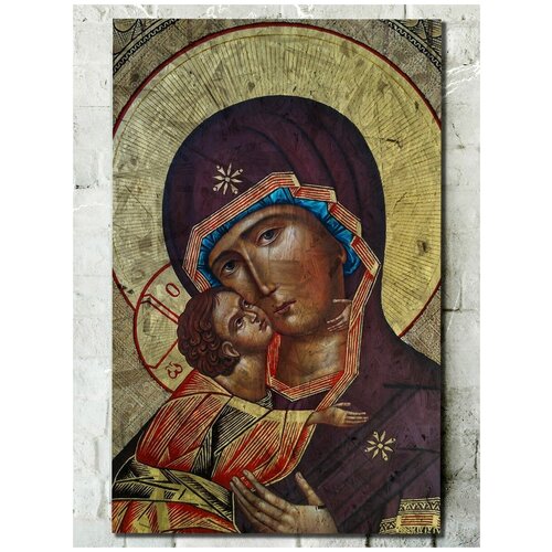 Картина интерьерная на рельефной доске икона (Богородица) - 809
