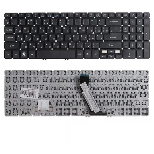 Keyboard / Клавиатура для Acer для Aspire V5, V5-531, V5-571, M3-581, M5-581, V7-581, V5-573, V5-572, V5-552, V5-551, для TravelMate P455 (NK. I1713.00W) Black, No Frame, гор. Enter ZeepDeep