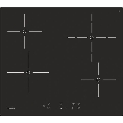 Электрическая варочная панель DARINA PL E326 B, цвет панели черный, цвет рамки черный