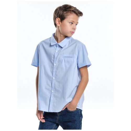 Рубашка Mini Maxi, размер 152, голубой