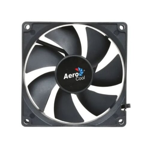 Вентилятор для корпуса Aerocool Force 9 black (90x90x25mm. 3pin+4pin. 1200 об/мин. 25.9dB) (4718009157958)