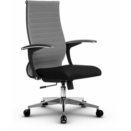 Кресло компьютерное МЕТТА-19(MPRU)/подл.158/осн.004 Светло-серый