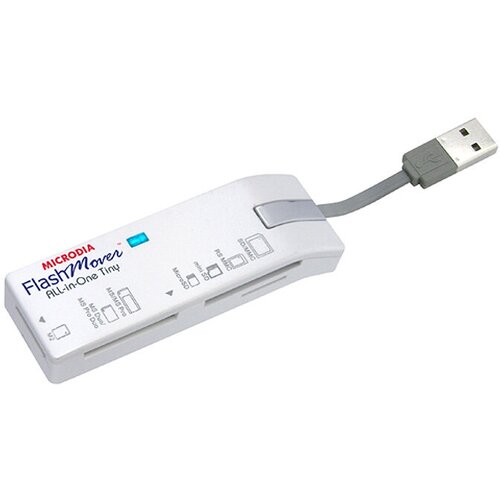 One USB2.0 - Устройство для считывания карт памяти Microdia Flash Mover All In One Tiny (для карт SD/Mic