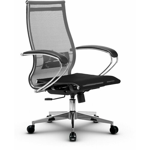 Компьютерное кресло МЕТТА-9(MPRU)/подл.131/осн.004 серый