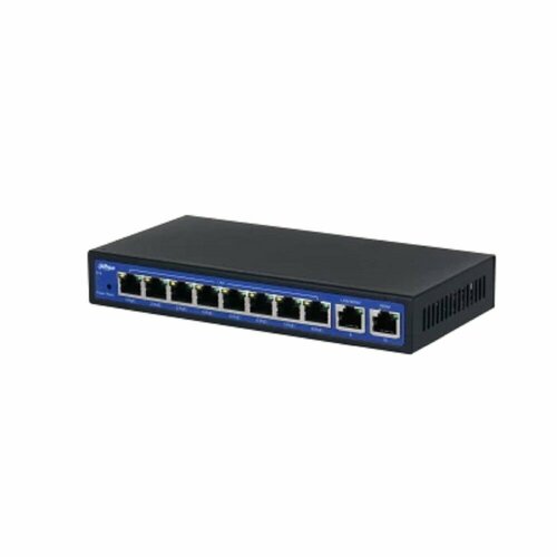 DAHUA Коммутаторы DH-EAC10-P Wi-FI контроллер, 8xRJ45 1Gb PoE , 2xRJ45 1Gb uplink , суммарно до 64Вт, управление до 10 точек доступа серии EAP