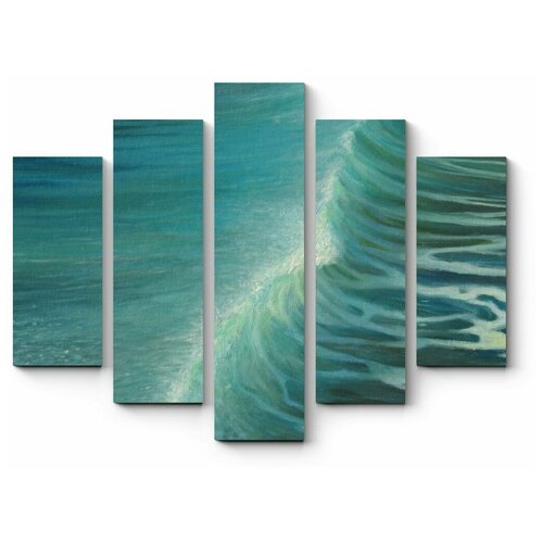 Модульная картина Изумрудный океан 75x60