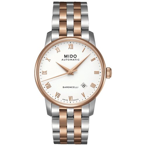 Наручные часы Mido Baroncelli, серебряный, белый