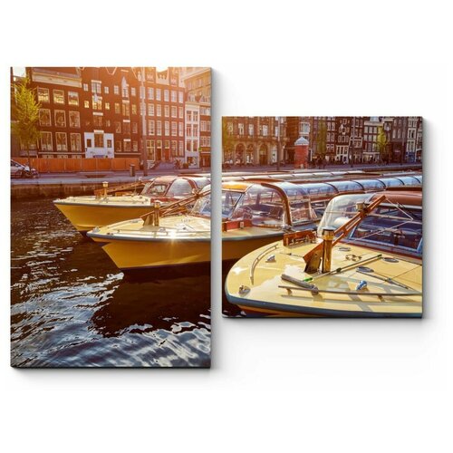 Модульная картина На берегу канала в Нидерландах 170x128