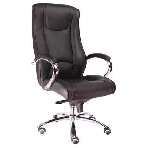 Компьютерное кресло Everprof King M для руководителя, обивка: искусственная кожа, цвет: черный