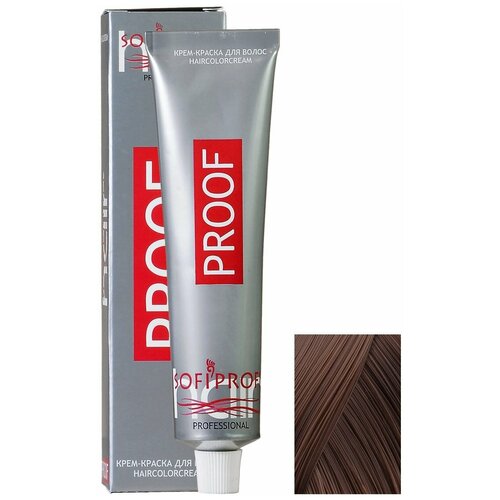 Sofiprofi Крем-краска для волос PROOF, 6.0 тёмно-русый натуральный, 60 мл