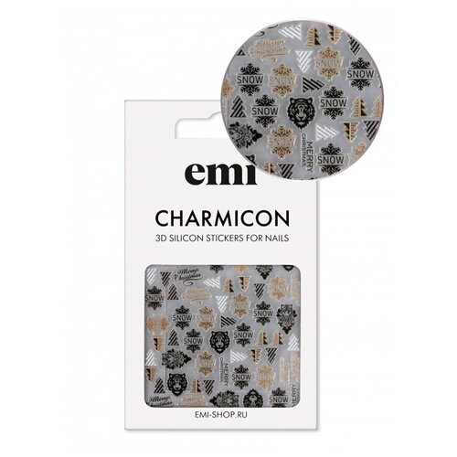 E.Mi, 3D-стикеры №201 Тигр Charmicon 3D Silicone Stickers