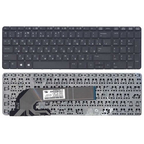 Клавиатура для ноутбука HP ProBook 470 G1 черная, плоский Enter